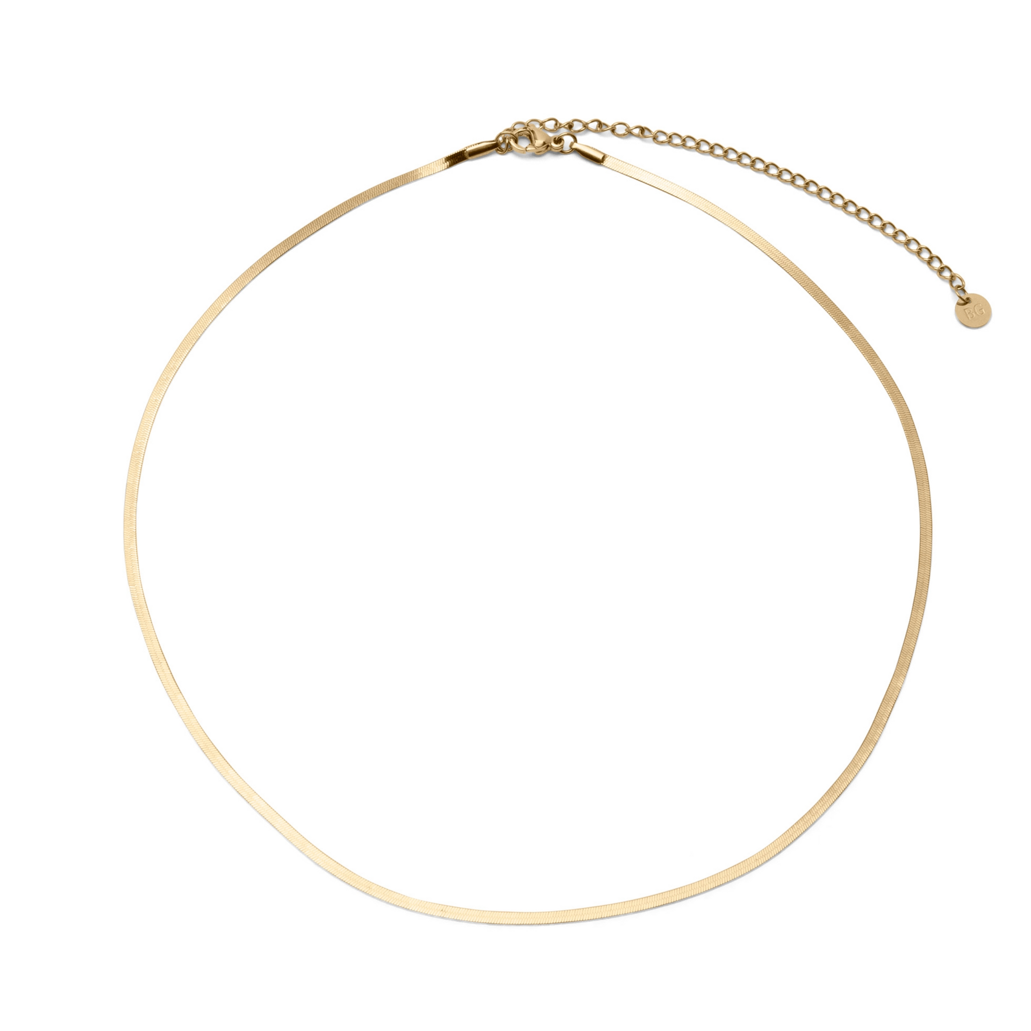 Bébé Necklace - Minimalistische Ketting met Plat Design | Be Golden