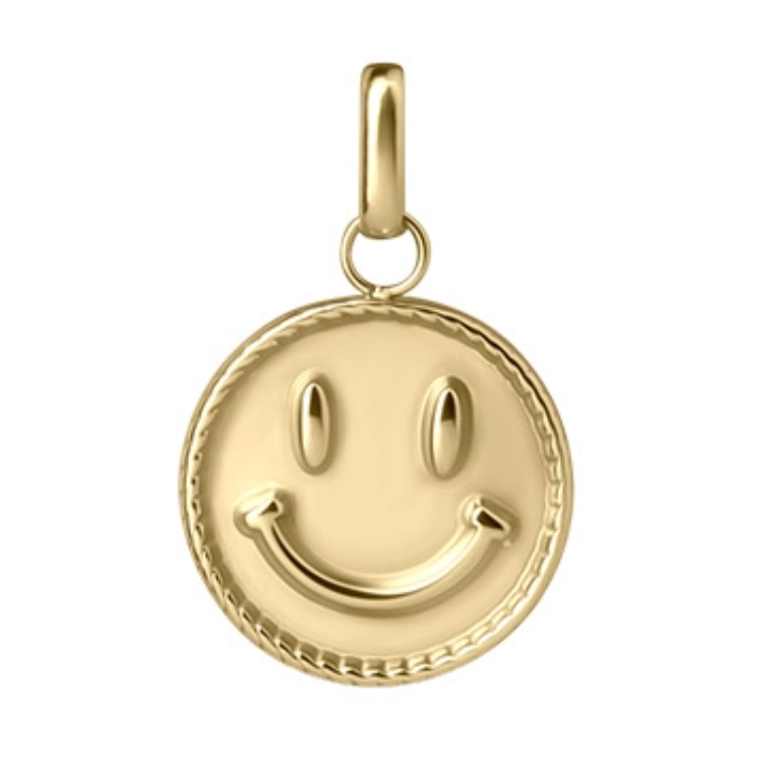 Happy Pendant | Waterproof Stainless Steel Sieraden | Be Golden