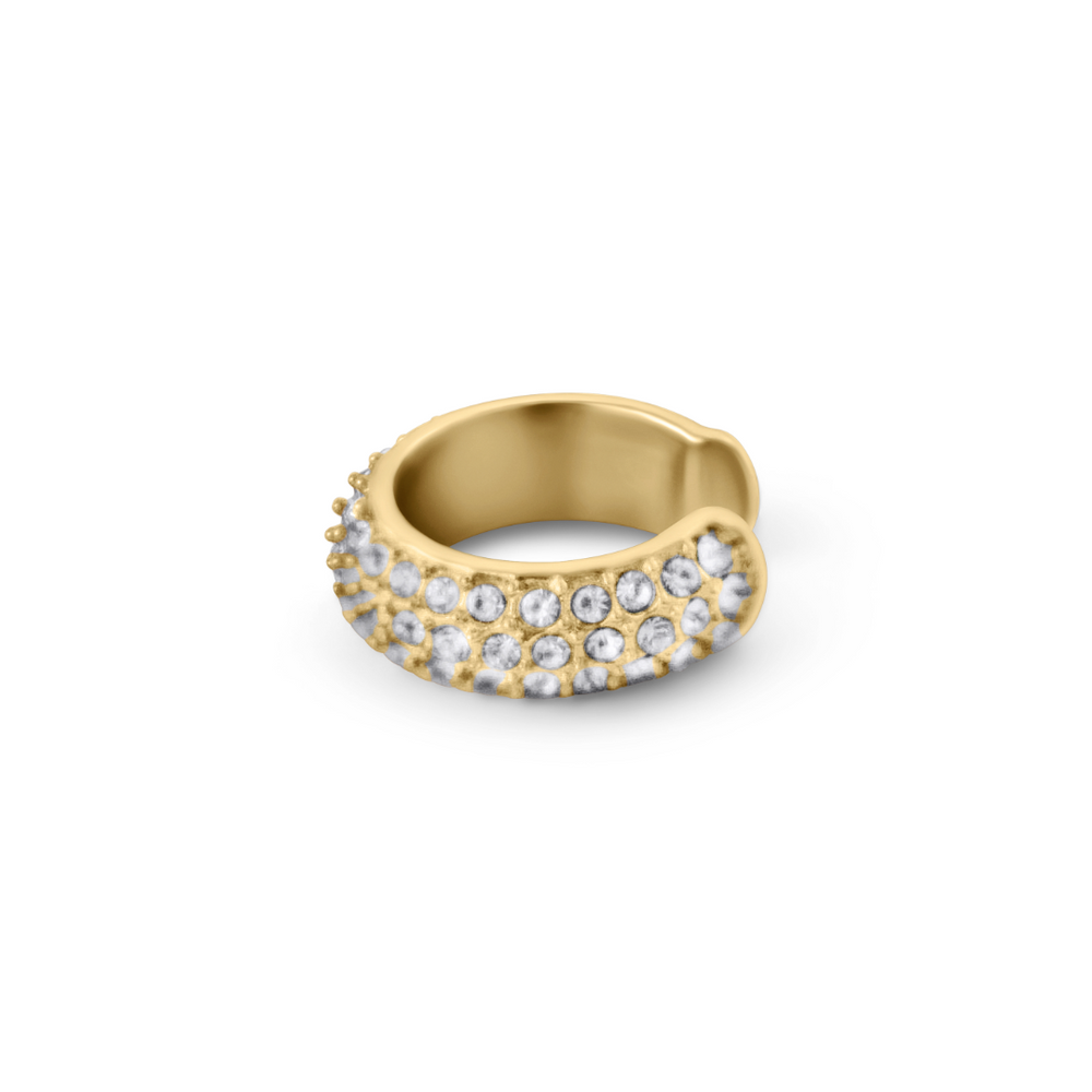 Honey Ear Cuff – Gouden ear cuff vol glinsterende steentjes | Be Golden
