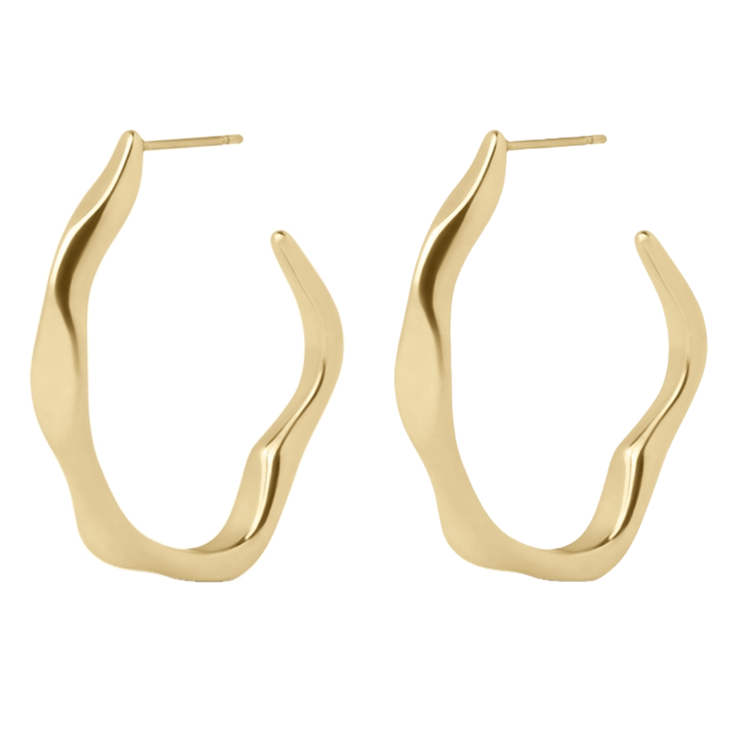 Wavy Earrings | Waterproof Sieraden | Be Golden